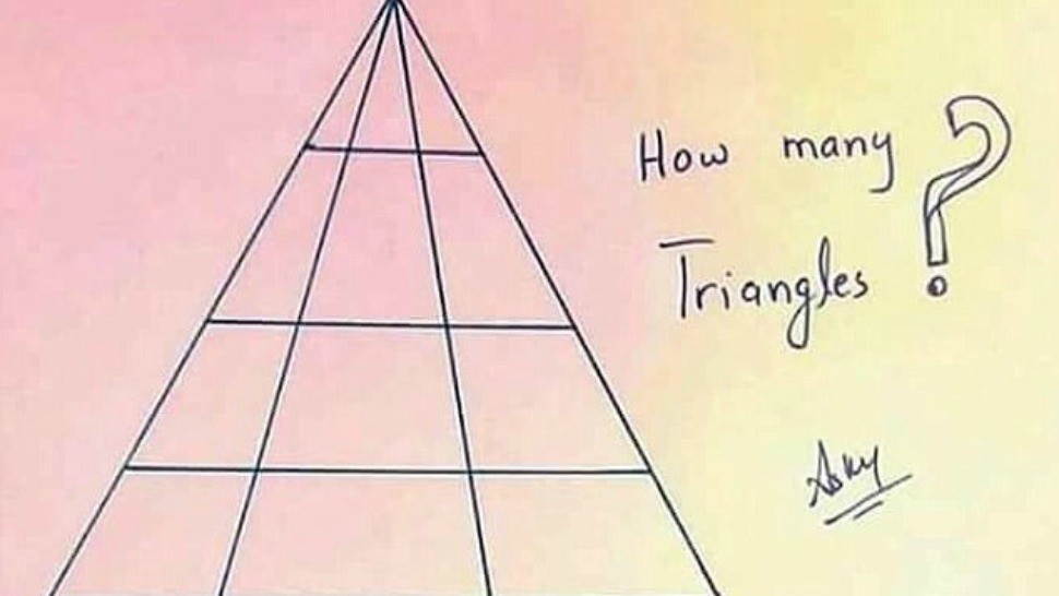 Brainteaser How Many Triangles Can You See In This Puzzle Komando
