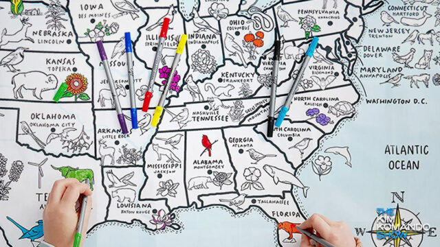 United States Map To Color