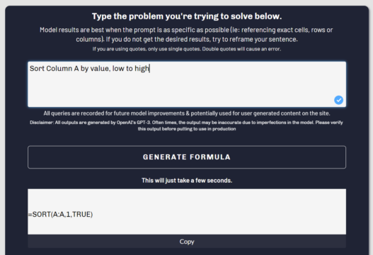 Excel Formula Bot makes solving problems in Microsoft Excel easy