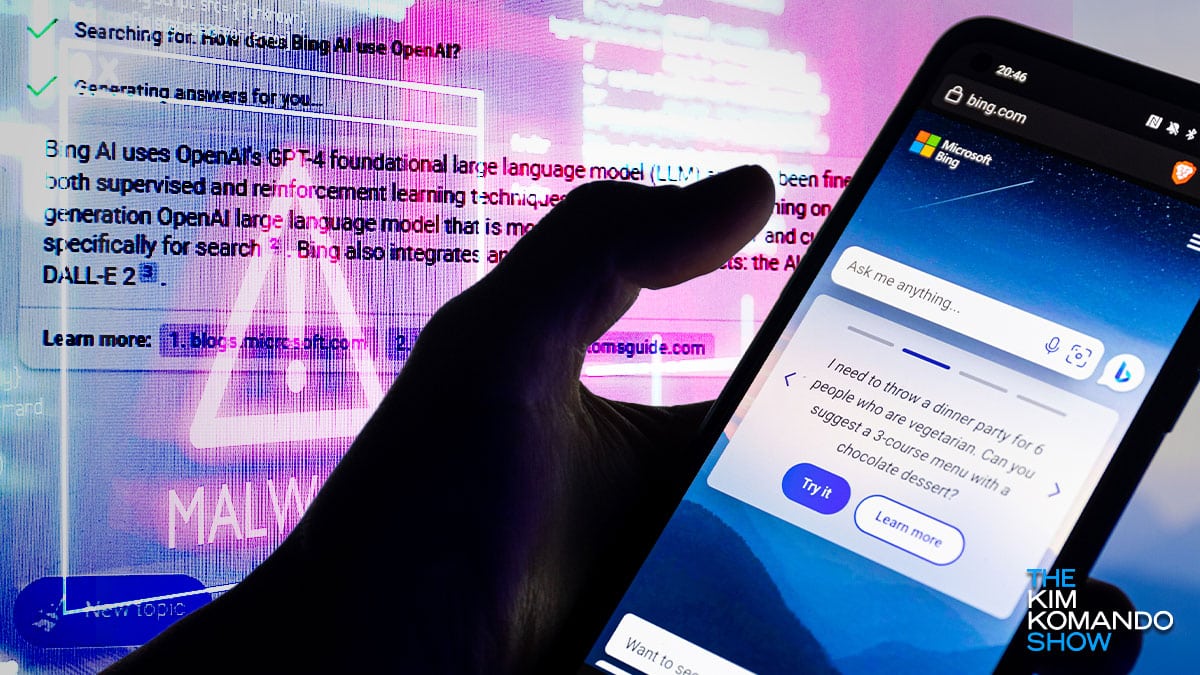 Warning Hackers Are Spreading Malware Through Bing Ai